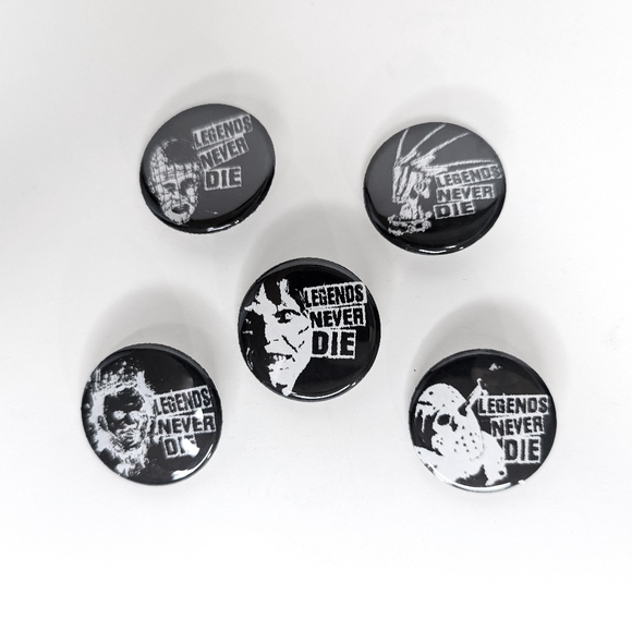 Accessories | Horror Movie Themed Pin Set | Poshmark